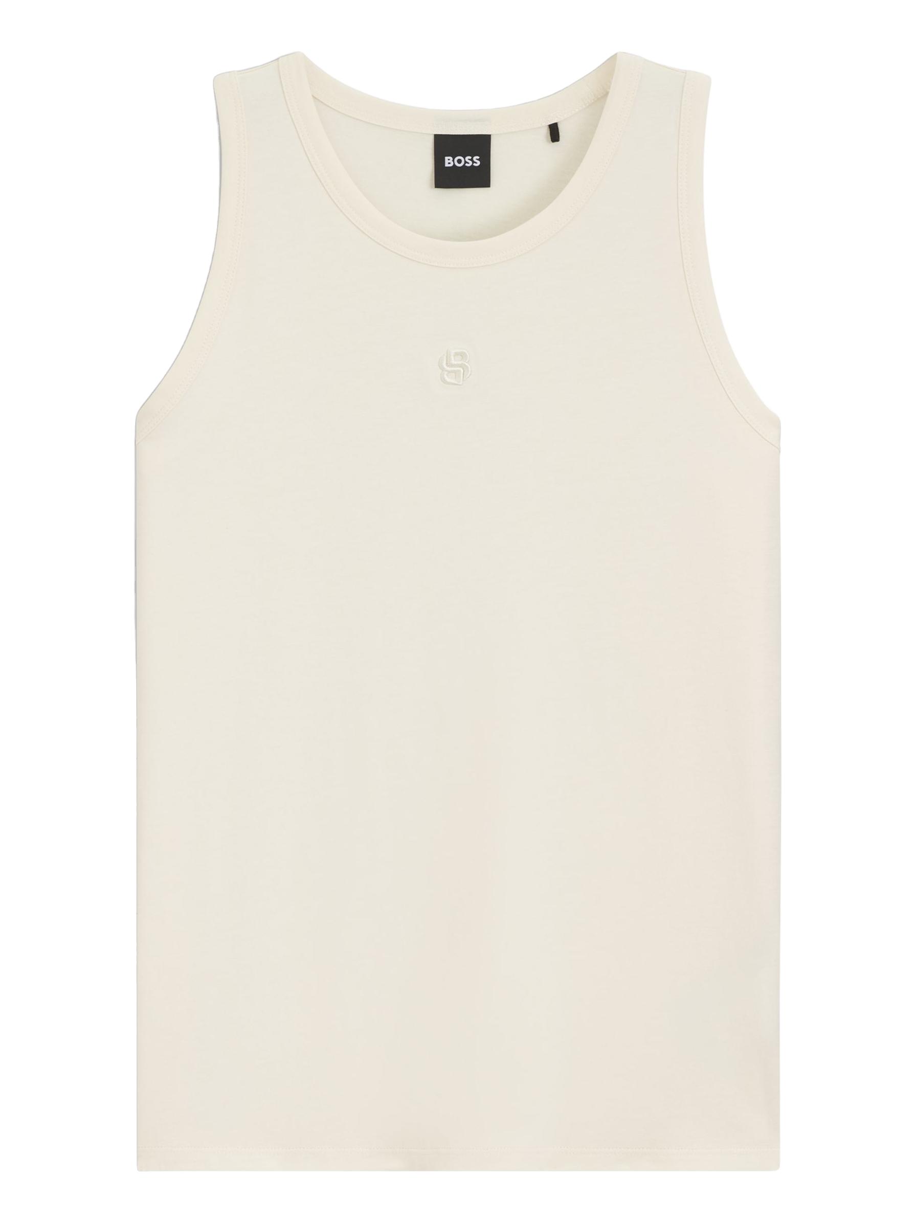 BOSS BOSS Slim-Fit Embroidered Cotton Tank Top